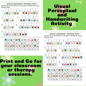 Spring Cryptogram and Decoding Worksheets | Made By Teachers