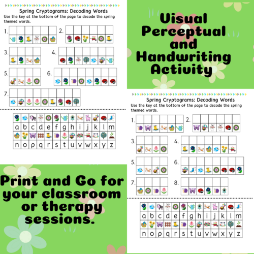 Spring Cryptogram and Decoding Worksheets | Made By Teachers