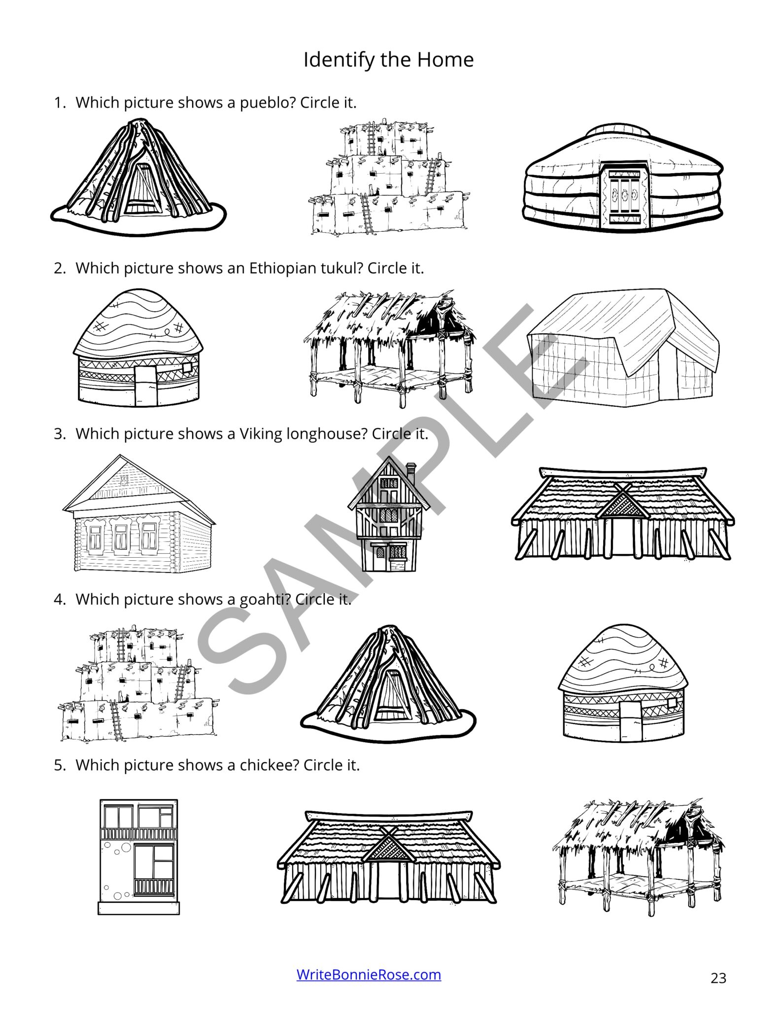 Draw and Explore Social Studies: Homes Around the World | Made By Teachers
