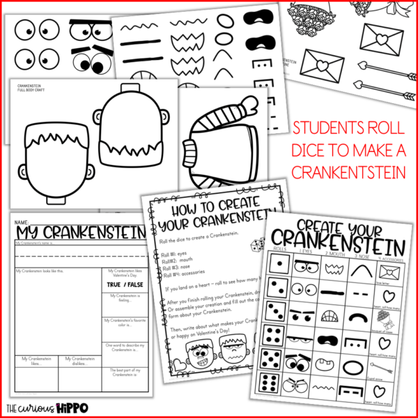 Crankenstein Valentine Writing and Craft Activities | Made By Teachers