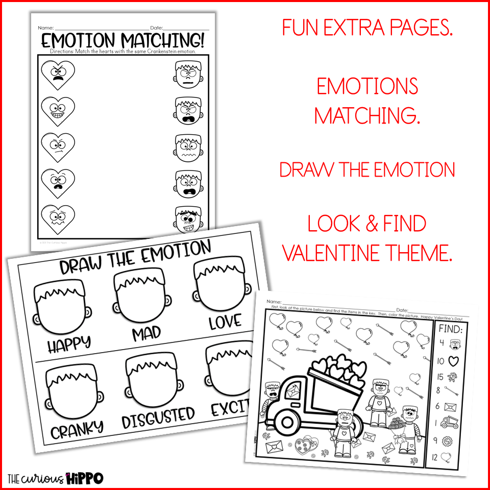 Crankenstein Valentine Writing and Craft Activities | Made By Teachers