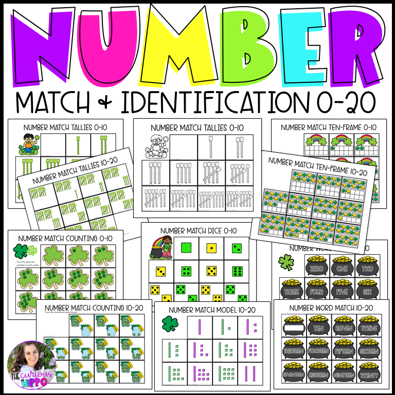 Number Matching and Identification St. Patrick's Day | Made By Teachers