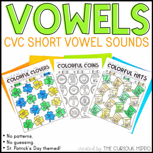 CVC short vowel practice - St. Patrick's Day | Made By Teachers