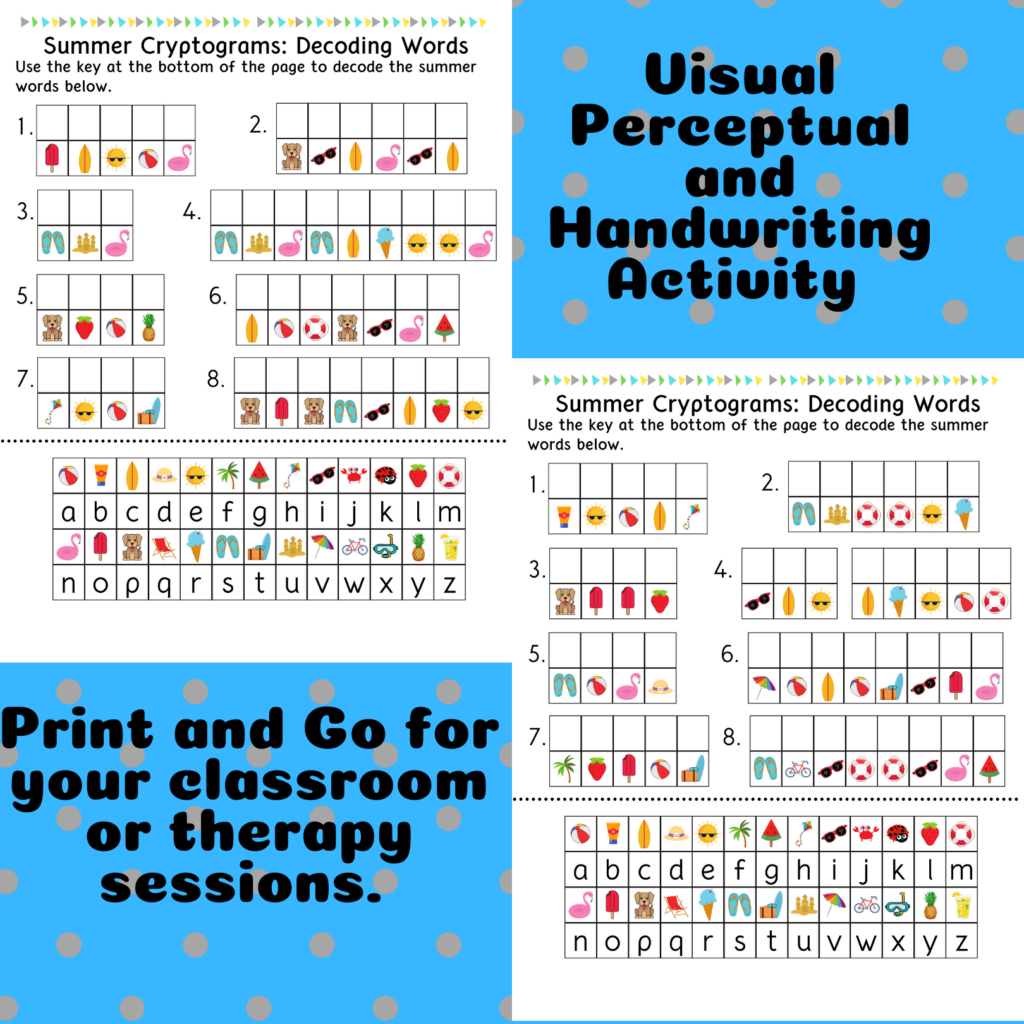Summer Cryptogram and Decoding Worksheets | Made By Teachers