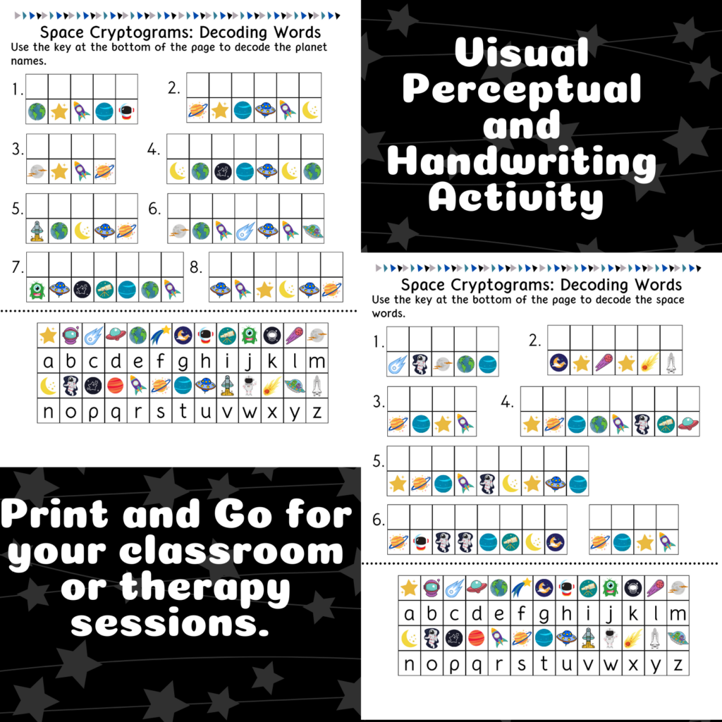 Space Cryptogram and Decoding Worksheets | Made By Teachers
