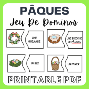 FRENCH Easter Dominos / Pâques Jeu de Dominos | Made By Teachers