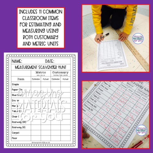 Measurement Scavenger Hunt | Made By Teachers