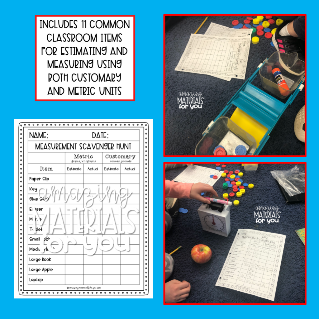 Mass Measurement Scavenger Hunt | Made By Teachers