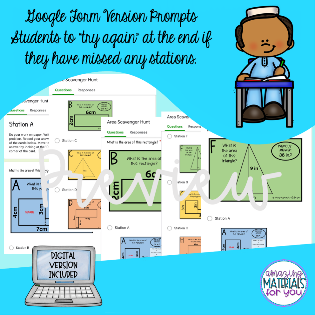 Area Scavenger Hunt | Made By Teachers