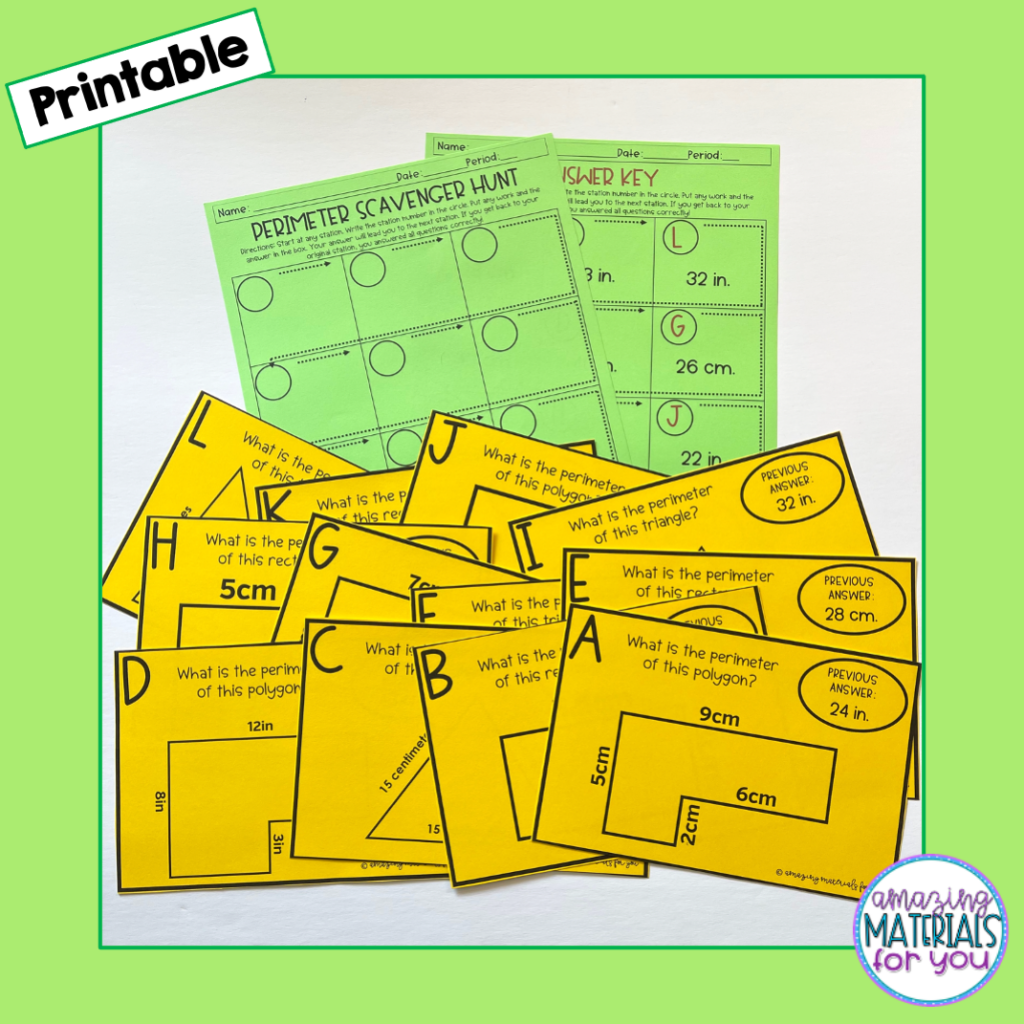 Perimeter Scavenger Hunt | Made By Teachers