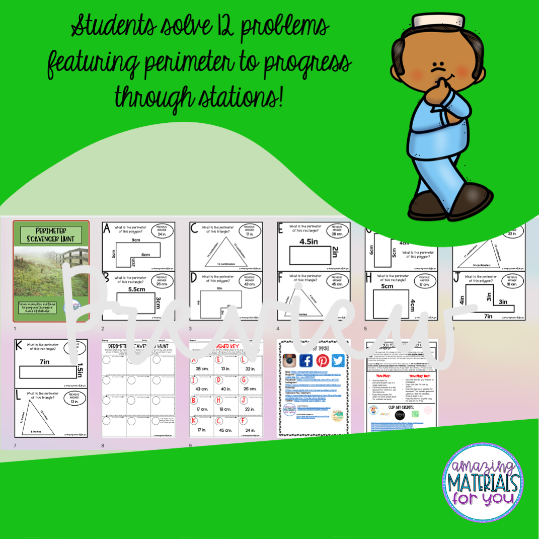 Perimeter Scavenger Hunt | Made By Teachers