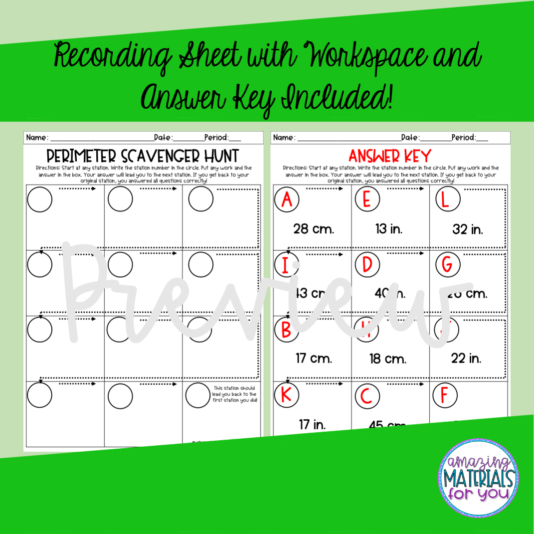 Perimeter Scavenger Hunt | Made By Teachers