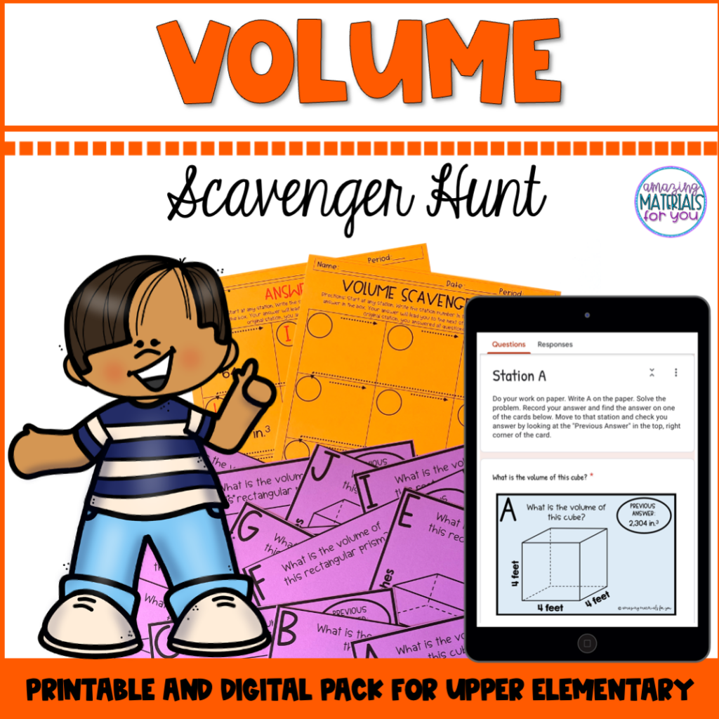 Volume Scavenger Hunt | Made By Teachers