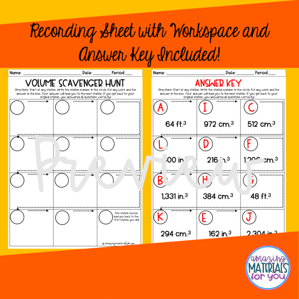 Volume Scavenger Hunt | Made By Teachers