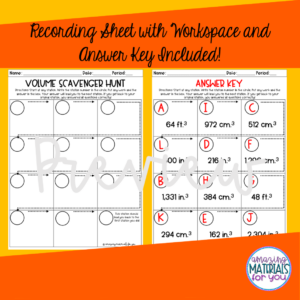 Volume Scavenger Hunt | Made By Teachers