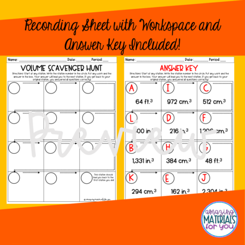 Volume Scavenger Hunt | Made By Teachers