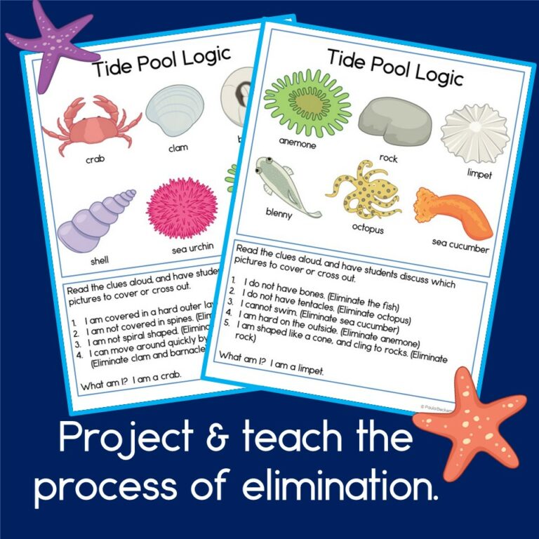 Tide Pool Math Logic Puzzles Critical Thinking | Made By Teachers
