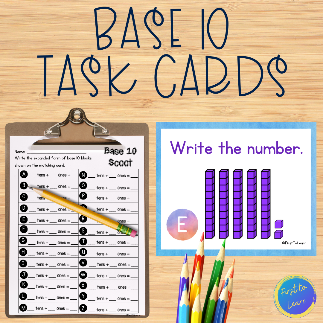 Base 10 Task Cards | Made By Teachers