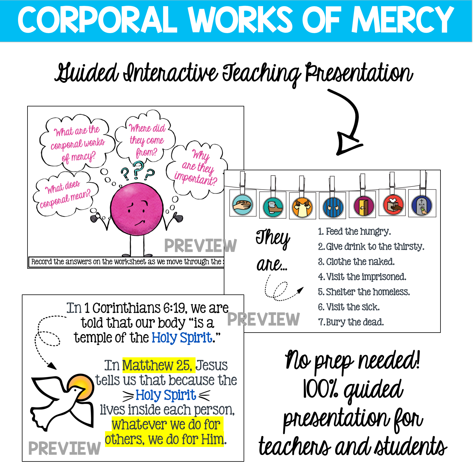 Why do Catholics do the Corporal Works of Mercy | Made By Teachers