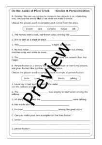 Laura Ingalls Wilder "On the Banks of Plum Creek" worksheets | Made By ...