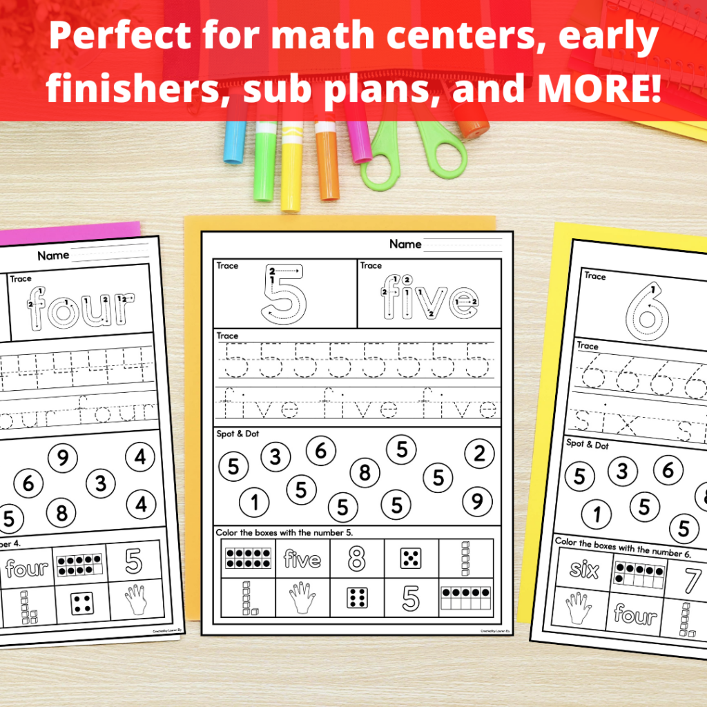 Numbers 1-20 - Number Sense and Number Tracing Worksheets | Made By ...