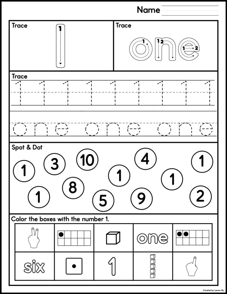 Numbers 1-20 - Number Sense and Number Tracing Worksheets | Made By ...