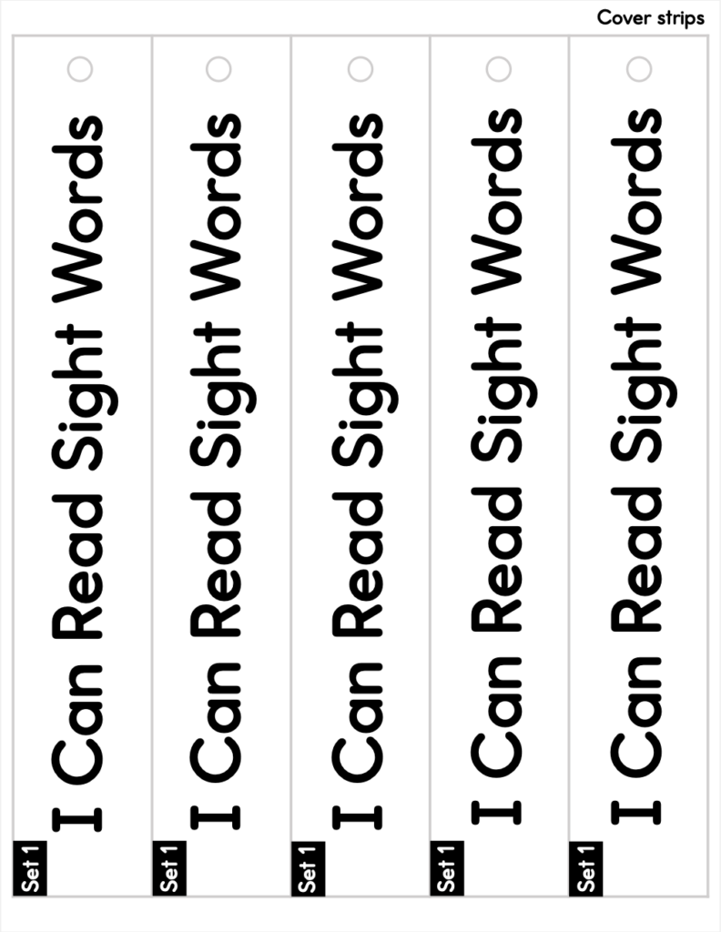 Sight Word Practice Strips - Fry Words 1-300 | Made By Teachers