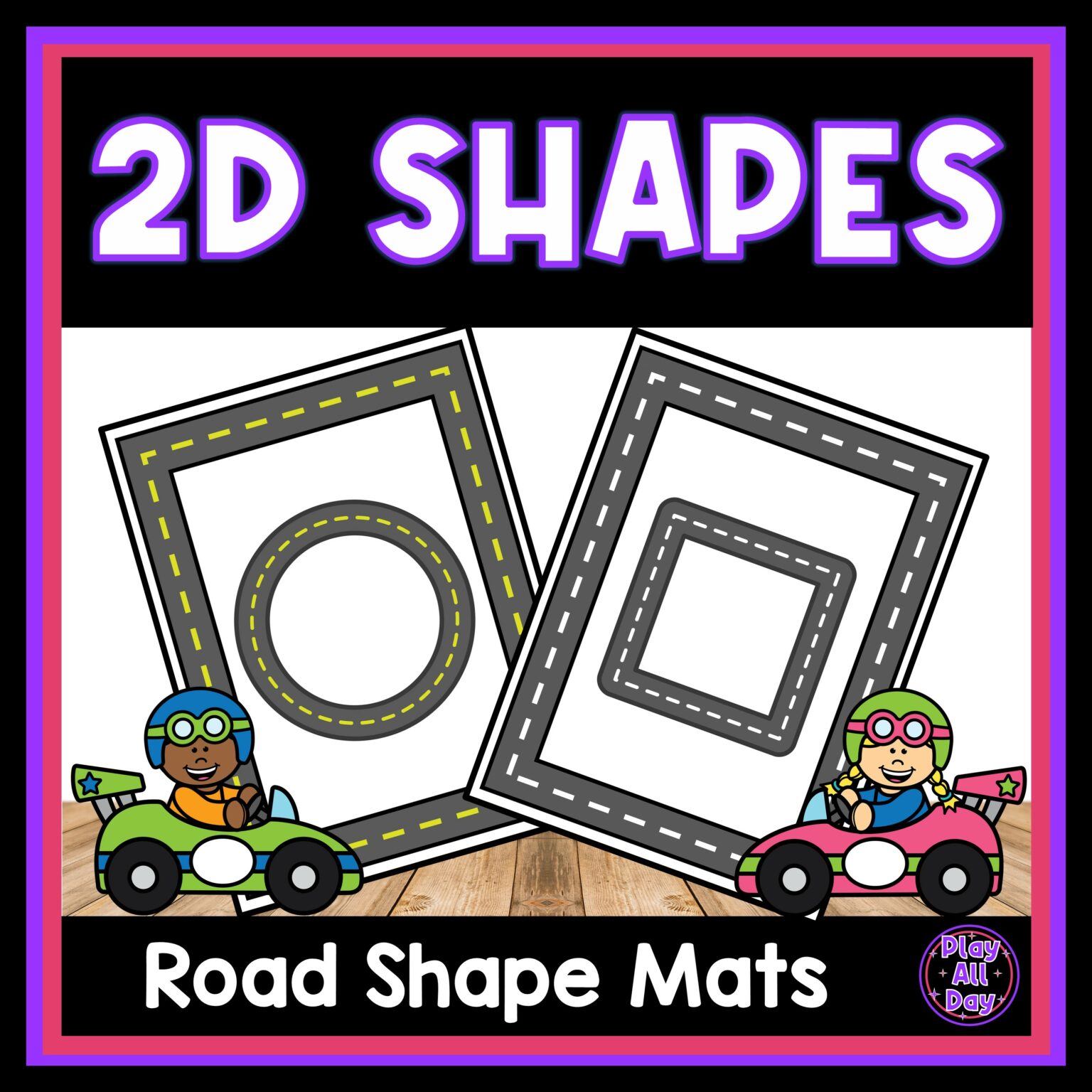 Road Shape Mats | 2D Shape Posters | Made By Teachers
