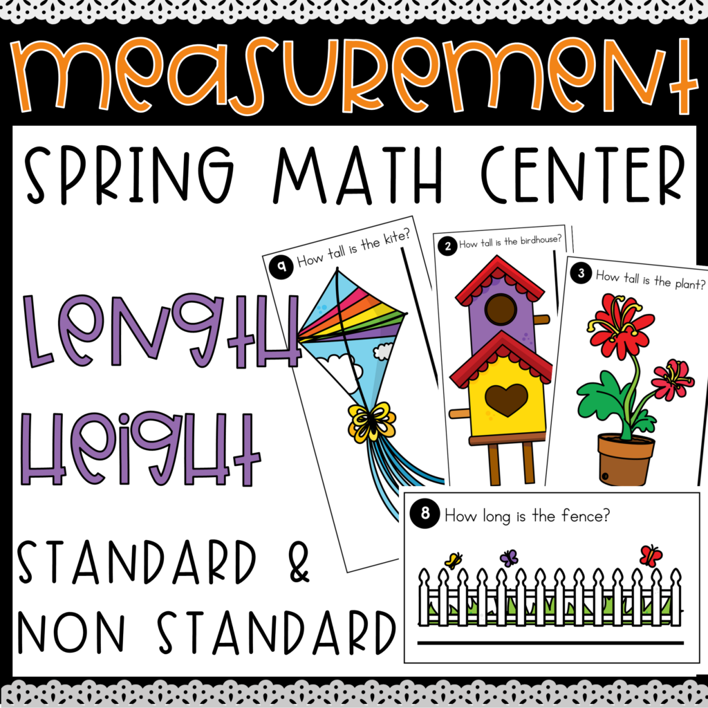 Spring Measuring Task Cards Spring Non Standard Measurement Standard ...