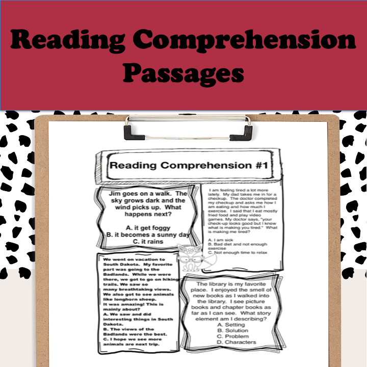 Comprehension Reading Passages | Made By Teachers