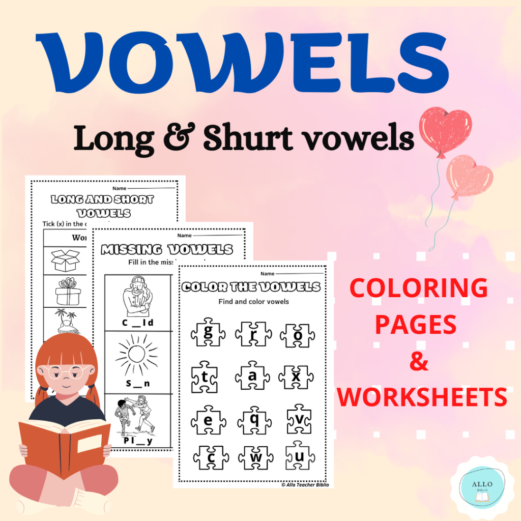 Short and Long vowels worksheets pack | Made By Teachers