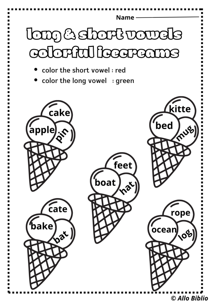Short and Long vowels worksheets pack | Made By Teachers