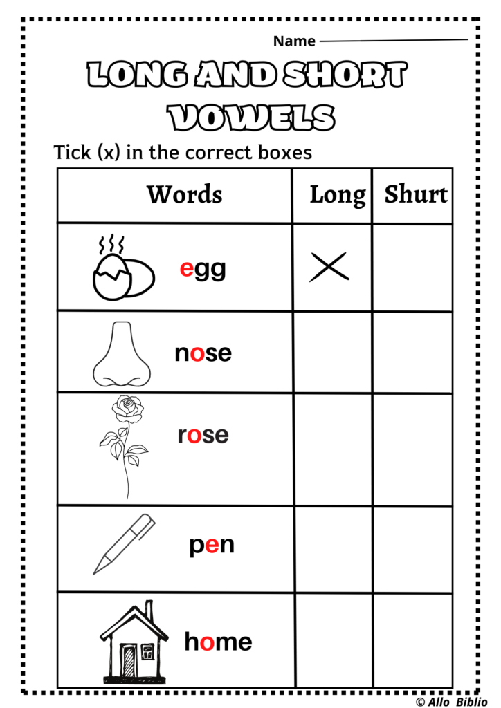 Short and Long vowels worksheets pack | Made By Teachers