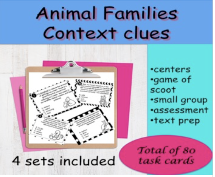 Context Clues Task Cards- Reading Comprehension | Made By Teachers