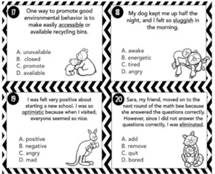Context Clues Task Cards- Reading Comprehension | Made By Teachers