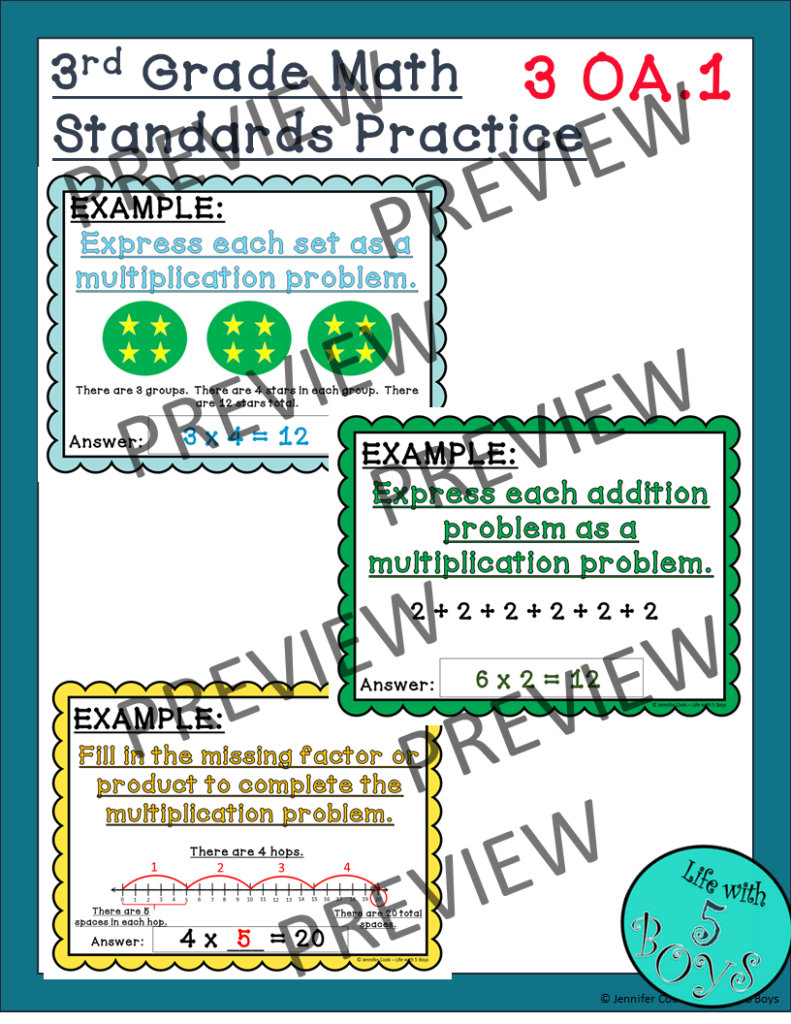 3rd Grade Math Practice with Equal Groups and Repeated Addition: Google ...
