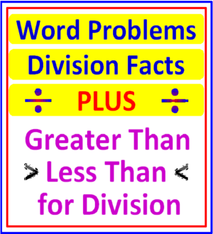 Greater Than Less Than Division (Comparing Facts) | Made By Teachers