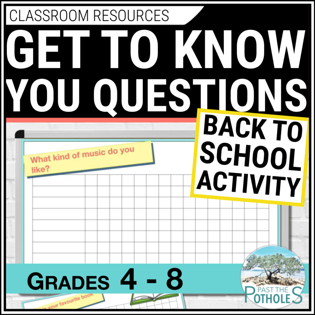 Back to School: First Week of School Ice Breakers - Get to Know You ...