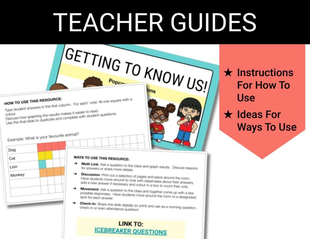 Back to School: First Week of School Ice Breakers - Get to Know You ...