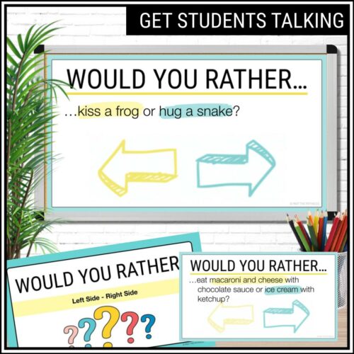 Back to School Would You Rather Questions Get to Know You Activity ...