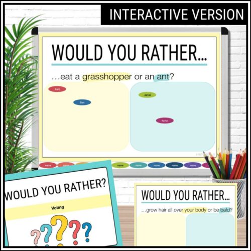 Back to School Would You Rather Questions Get to Know You Activity ...