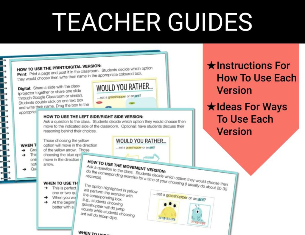 Back to School Would You Rather Questions Get to Know You Activity ...