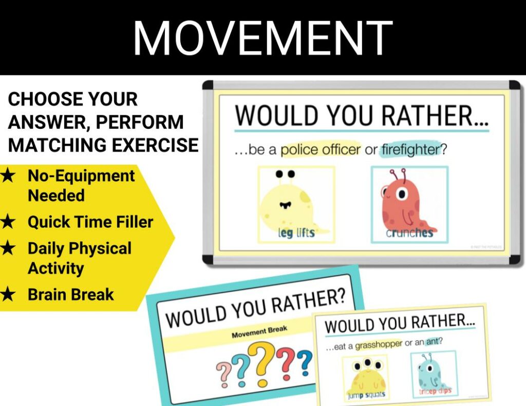 Back to School Would You Rather Questions Get to Know You Activity ...