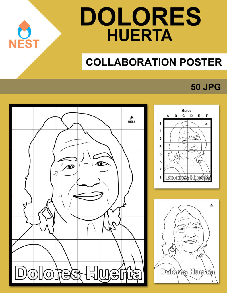 Dolores Huerta Collaboration Poster | Made By Teachers