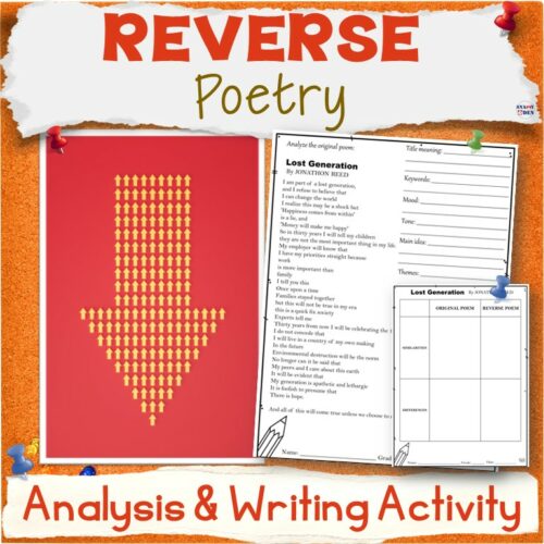 Reverse Poetry Analysis Writing Lesson and Activities | Made By Teachers