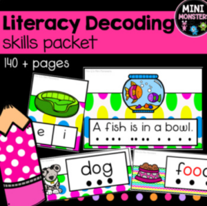 Decodable Literacy Center Packet | Made By Teachers