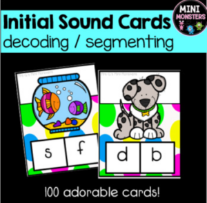 Beginning Sound Cards | Made By Teachers