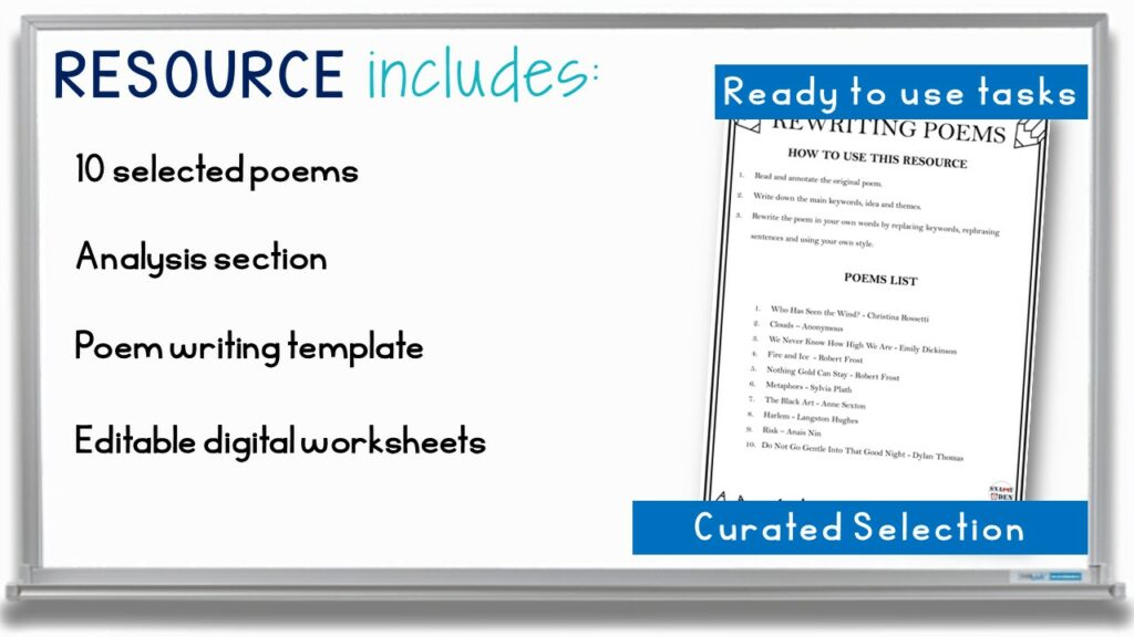 Rewrite This Poem - Poetry Writing Activities with Mentor Texts | Made ...