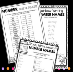 Number Words to 100 Worksheets | Made By Teachers