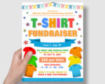 Editable T-Shirt Fundraising Flyer, School Church Community Fundraiser ...